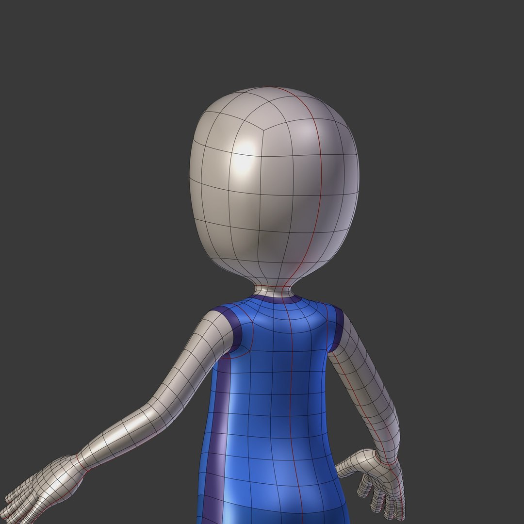 Cartoon Basketball Player Mesh 3D Model - TurboSquid 1390555