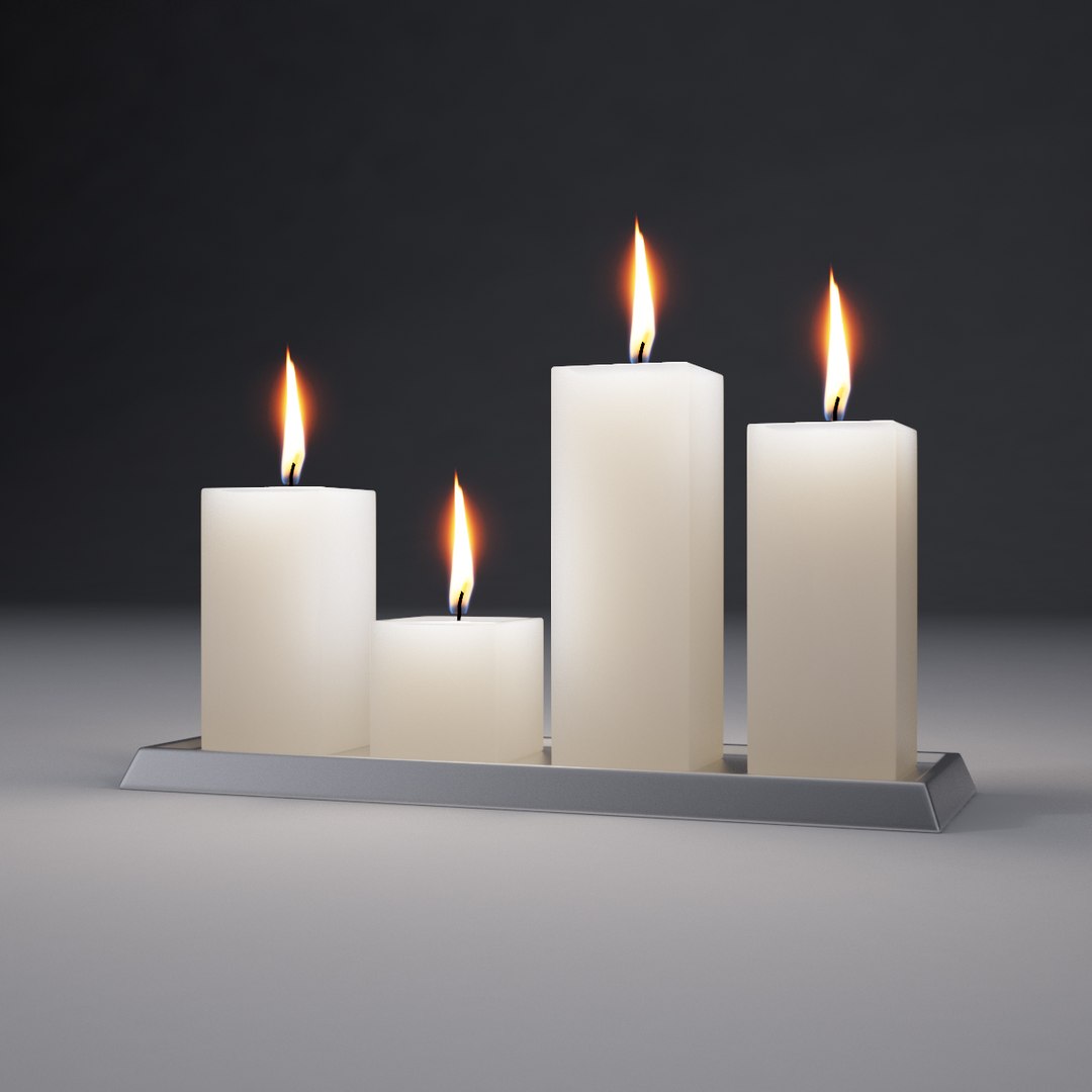 Realistic Candles 3d Max