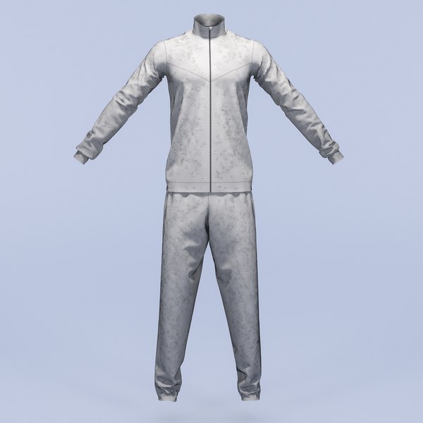 male sport suit 3d obj