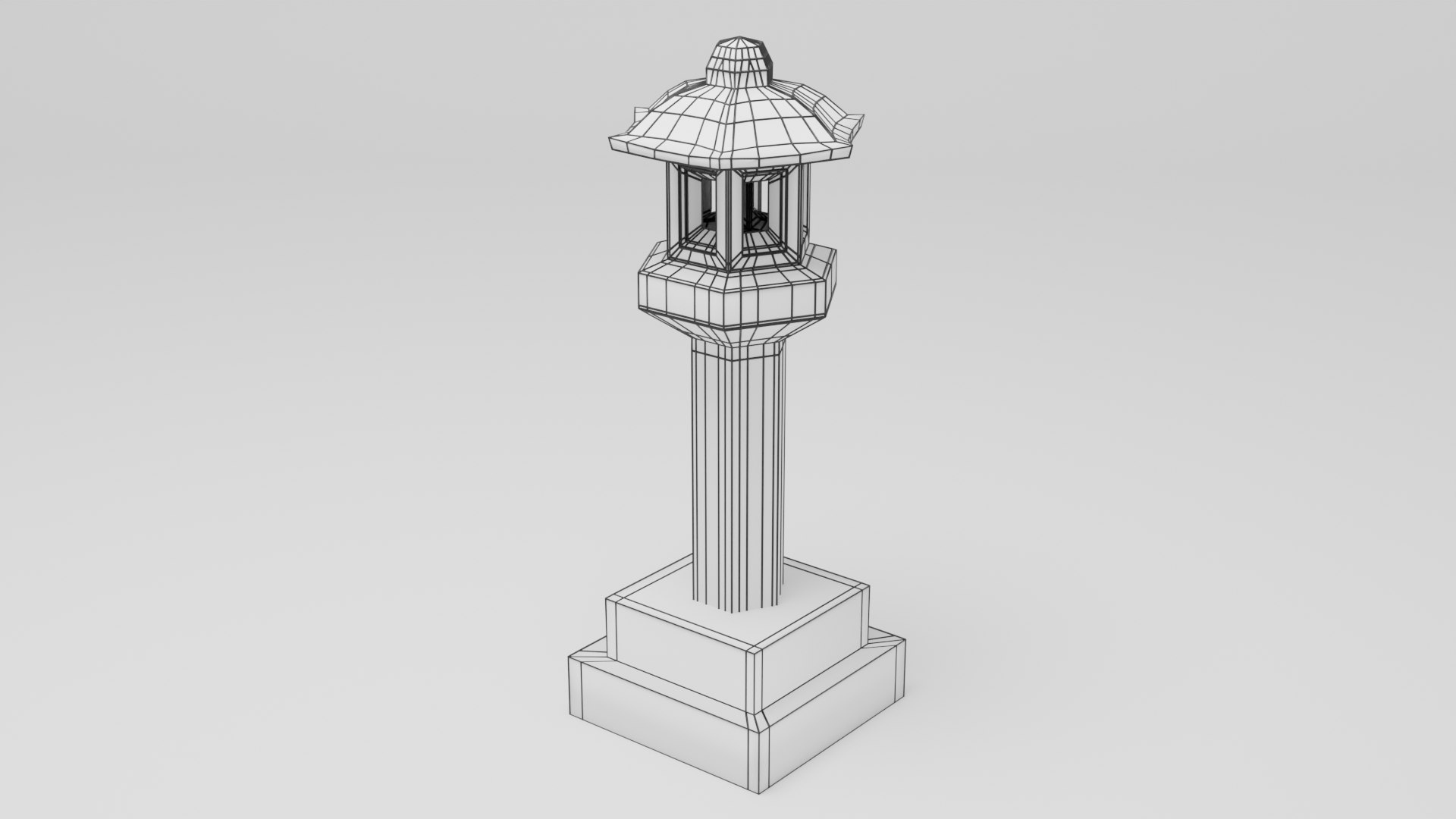 3D Toro - Japanese Stone Lantern 01 - TurboSquid 2160018