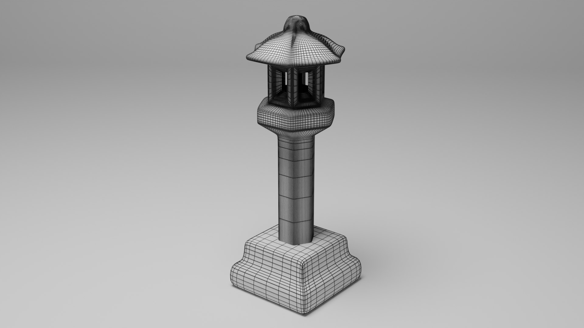 3D Toro - Japanese Stone Lantern 01 - TurboSquid 2160018