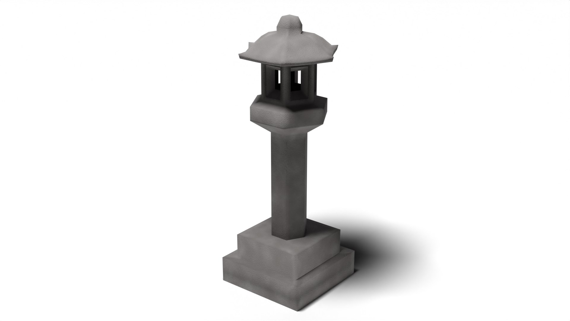 3D Toro - Japanese Stone Lantern 01 - TurboSquid 2160018