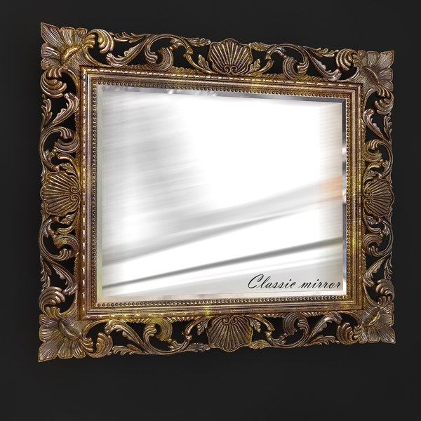 Classic mirror 3D model - TurboSquid 1353579