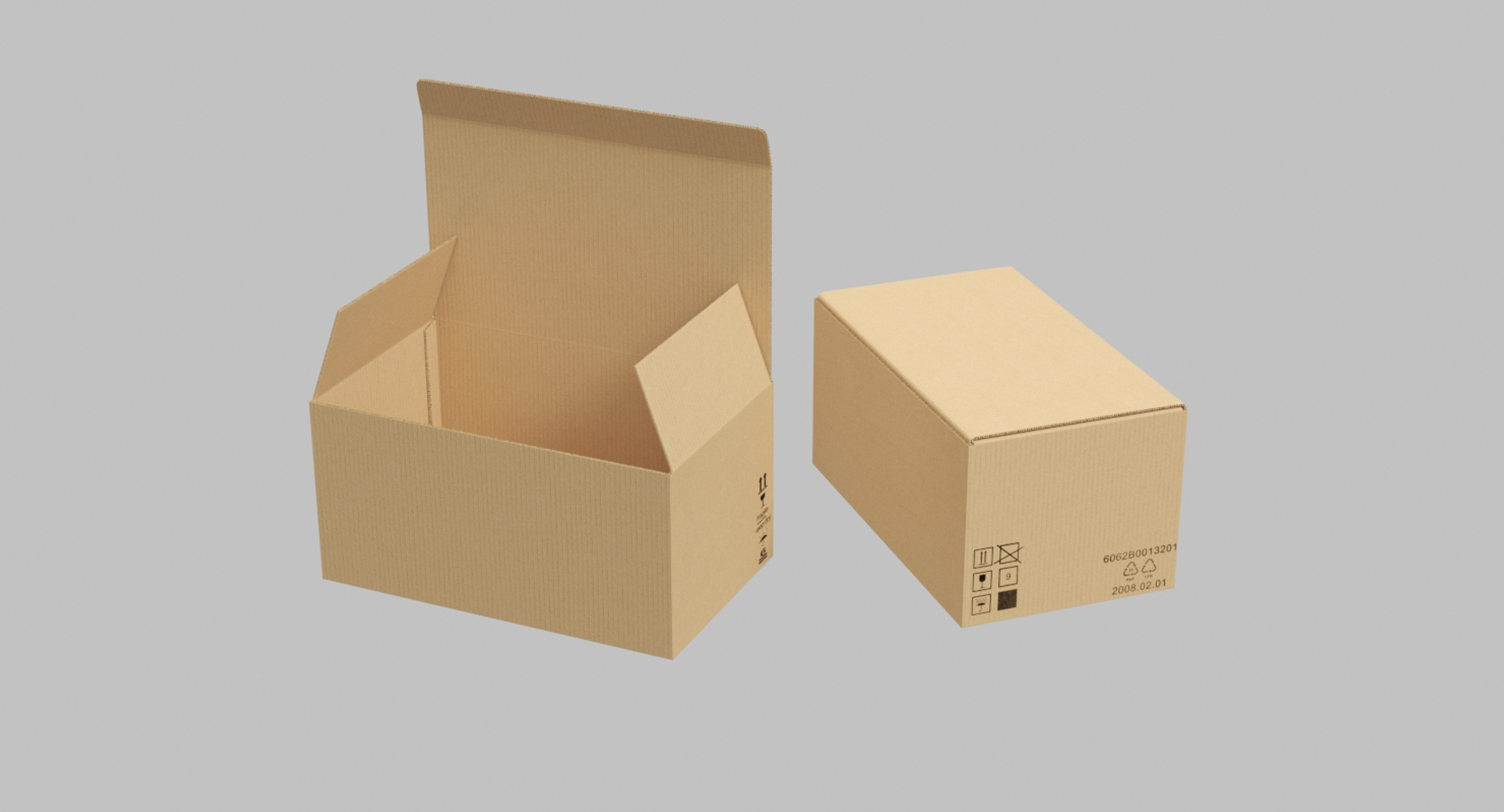 3D Model Cardboard Boxes 01 - TurboSquid 1422767
