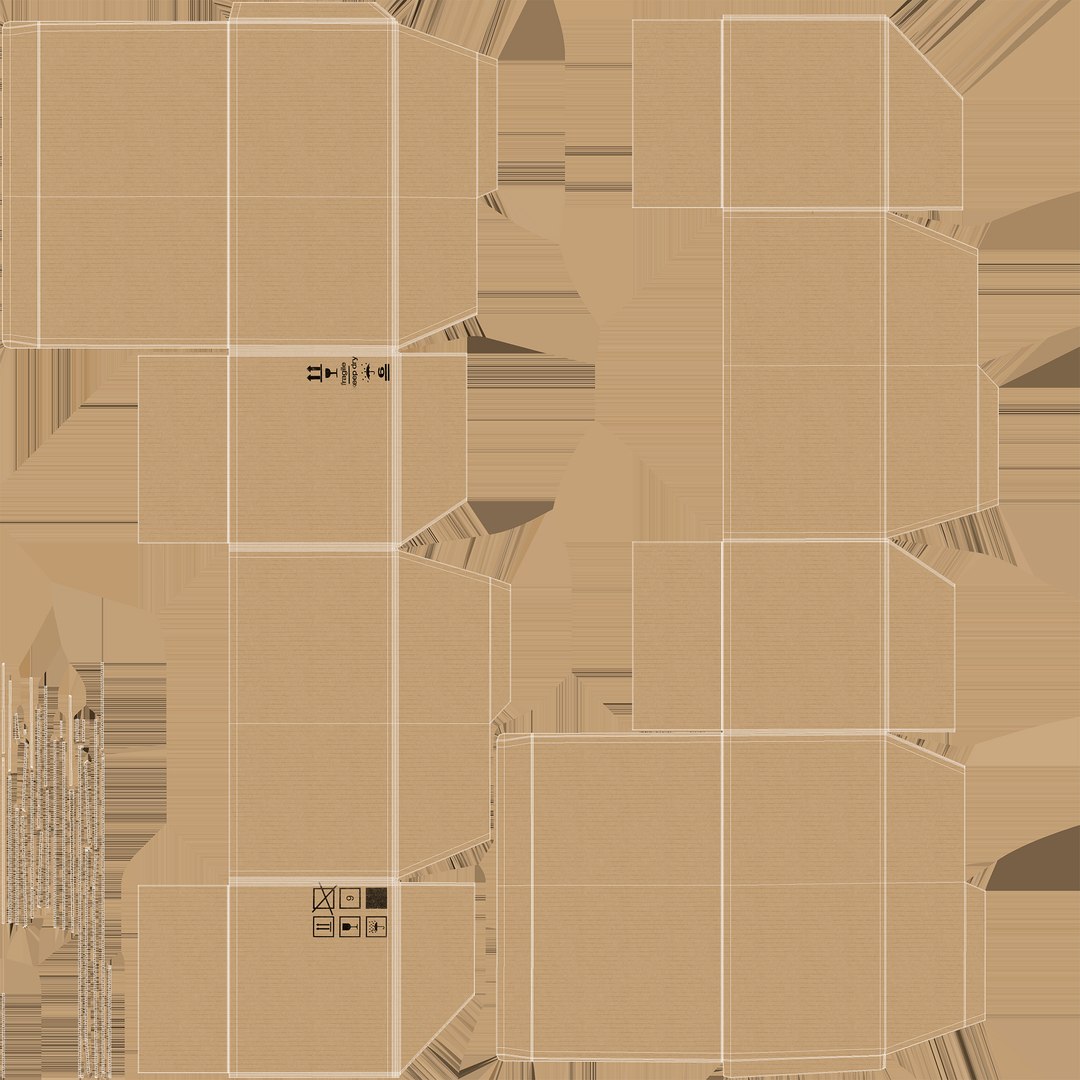 3D model cardboard boxes 01 - TurboSquid 1422767