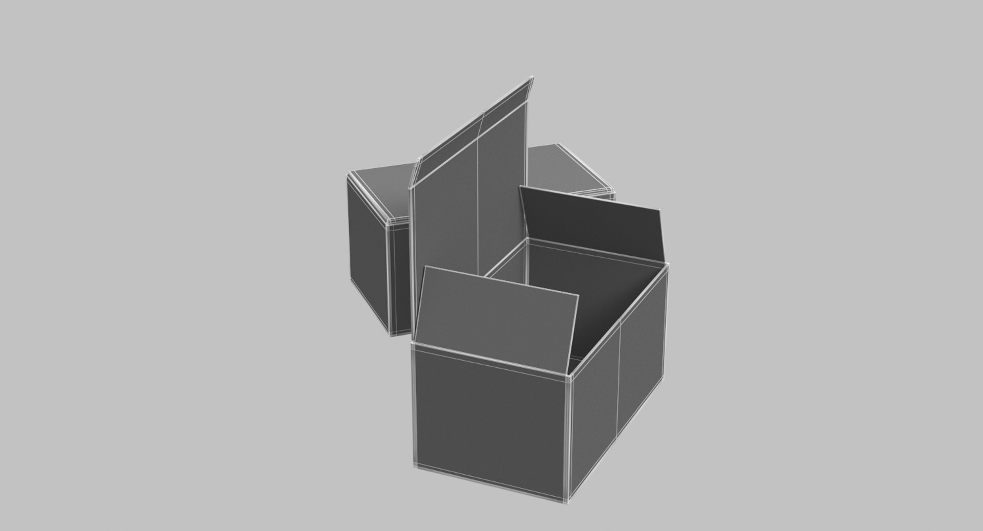 3D model cardboard boxes 01 - TurboSquid 1422767