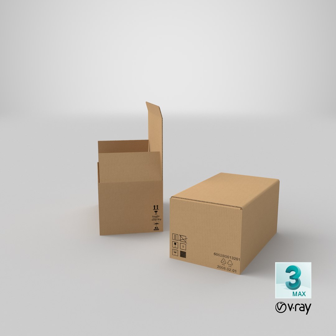 3D Model Cardboard Boxes 01 - TurboSquid 1422767