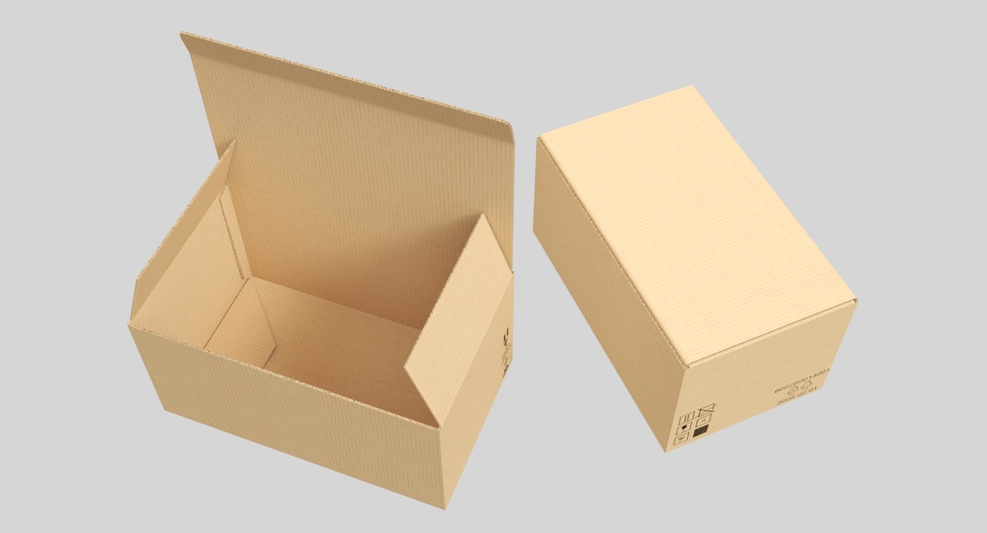 3D Model Cardboard Boxes 01 - TurboSquid 1422767