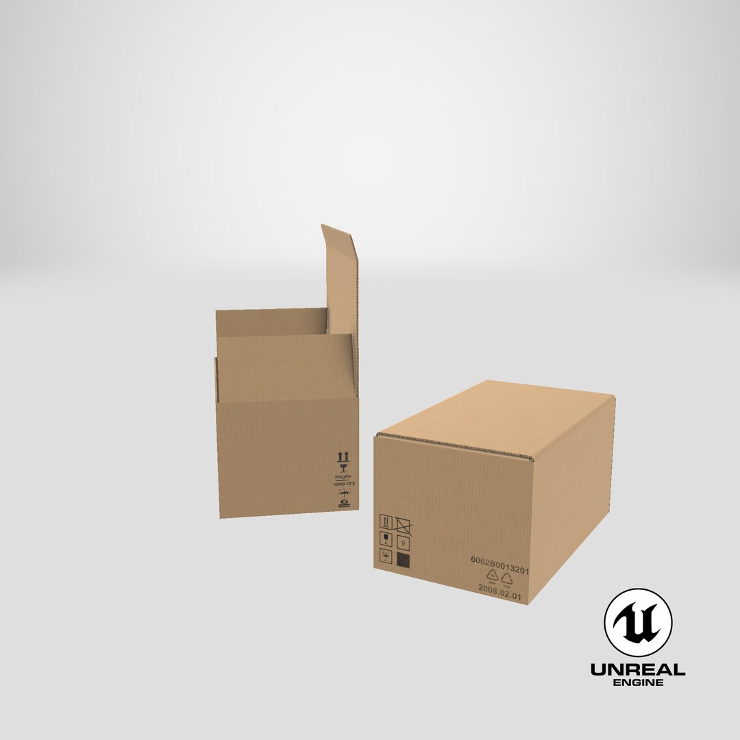 3D Model Cardboard Boxes 01 - TurboSquid 1422767