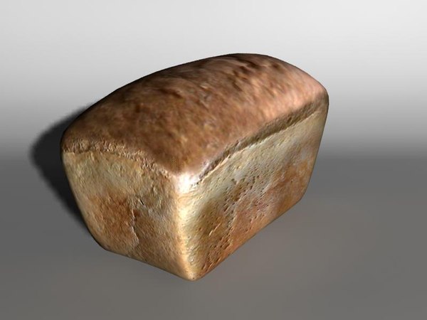 3d model realistic bread