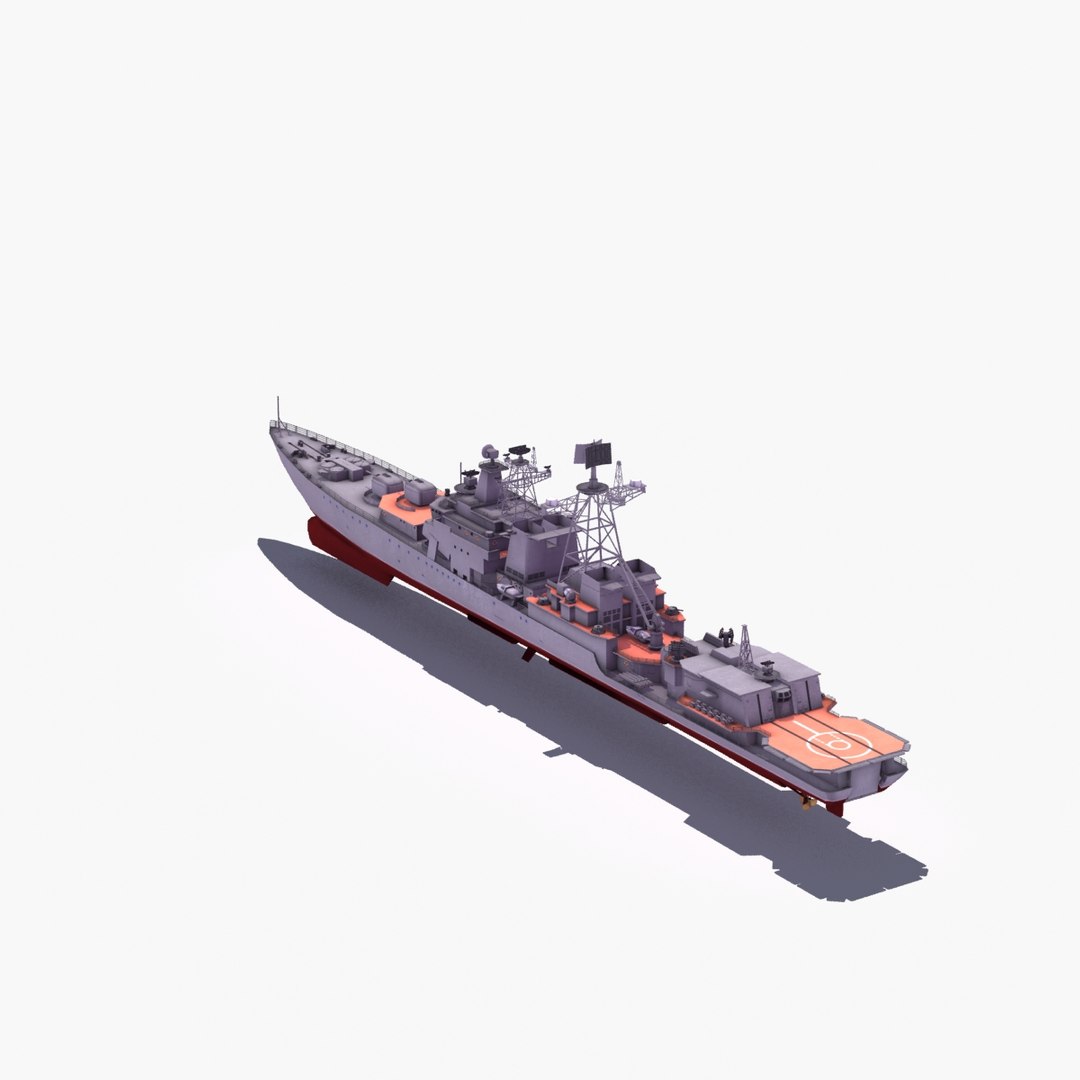 3ds Max Udaloyi Class Destroyer Udaloy