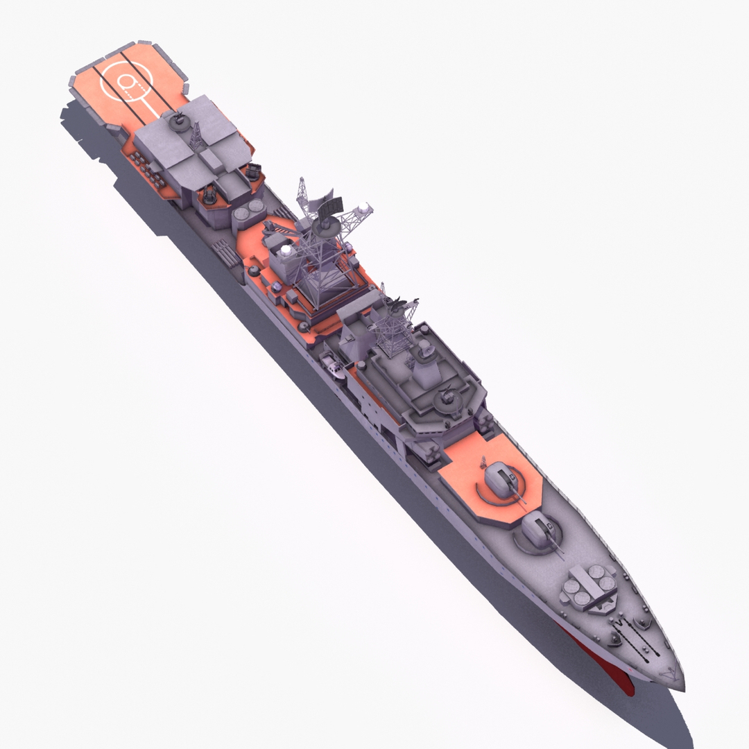 3ds max udaloyi class destroyer udaloy