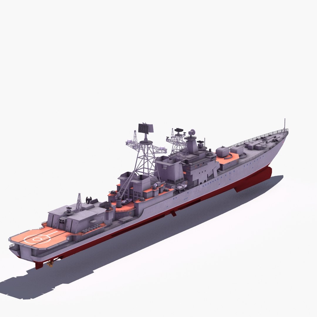 3ds Max Udaloyi Class Destroyer Udaloy