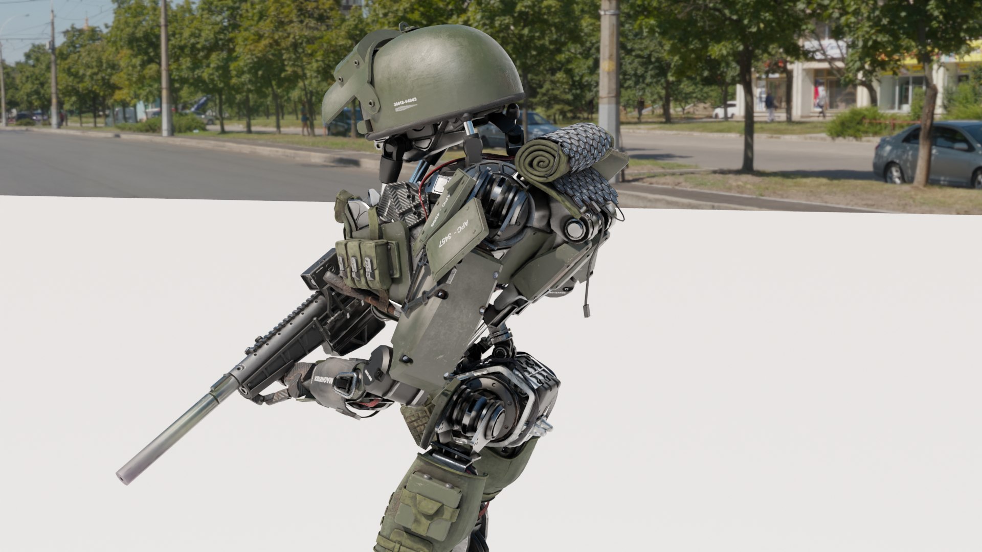 Sci-fi Military Humanoid Robot 3D Model - TurboSquid 1917826