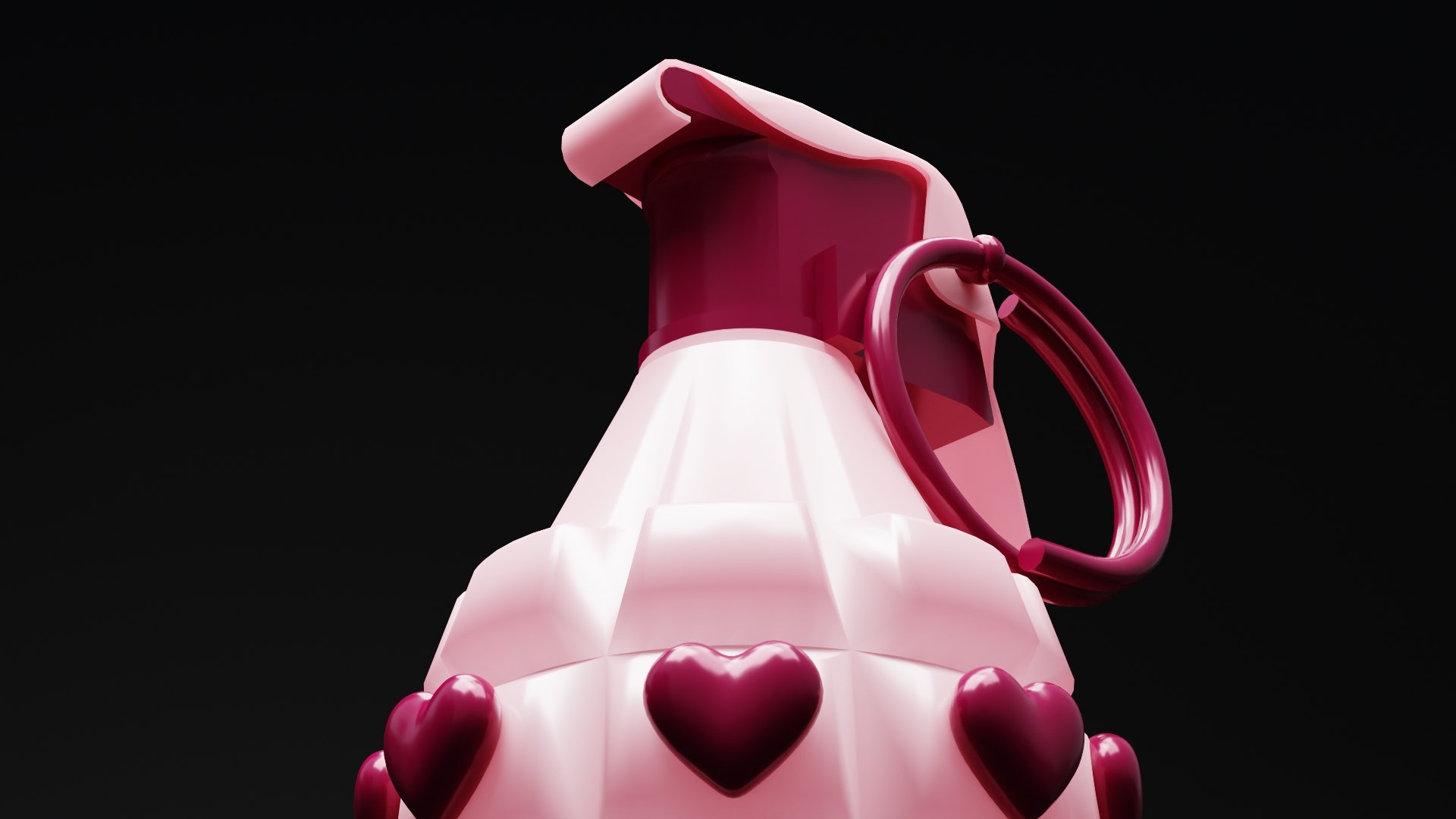 3D Pink Grenade Model - TurboSquid 2109778