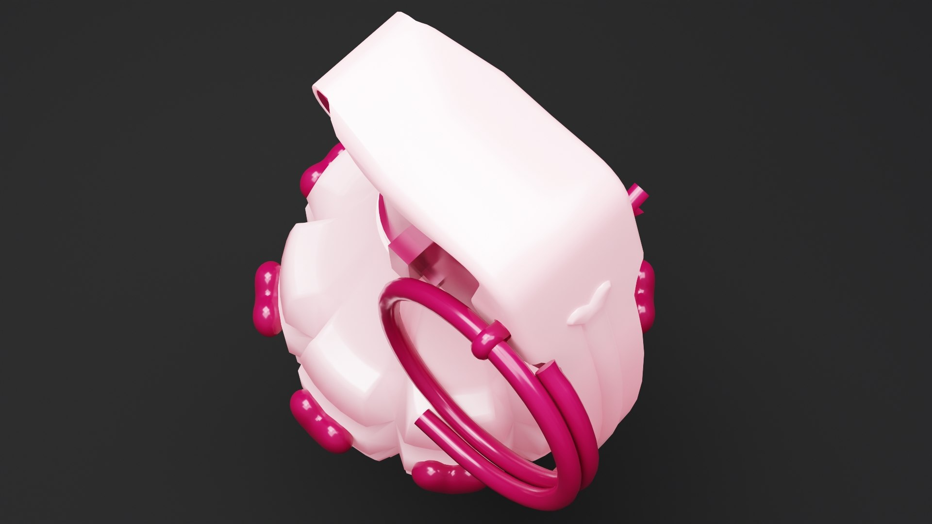 3D Pink Grenade Model - TurboSquid 2109778