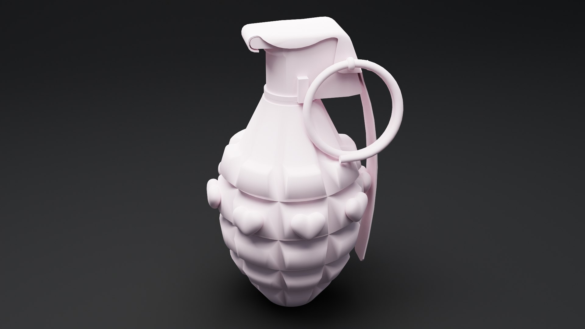 3D Pink Grenade Model - TurboSquid 2109778