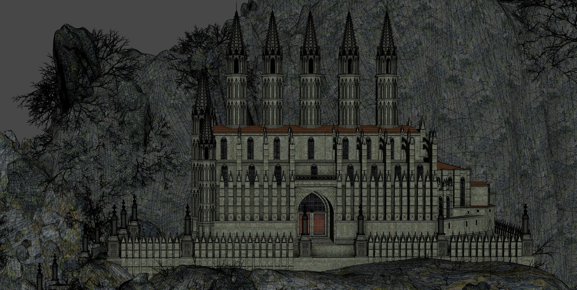 3D Model Fantasy Lost Church - TurboSquid 1803586