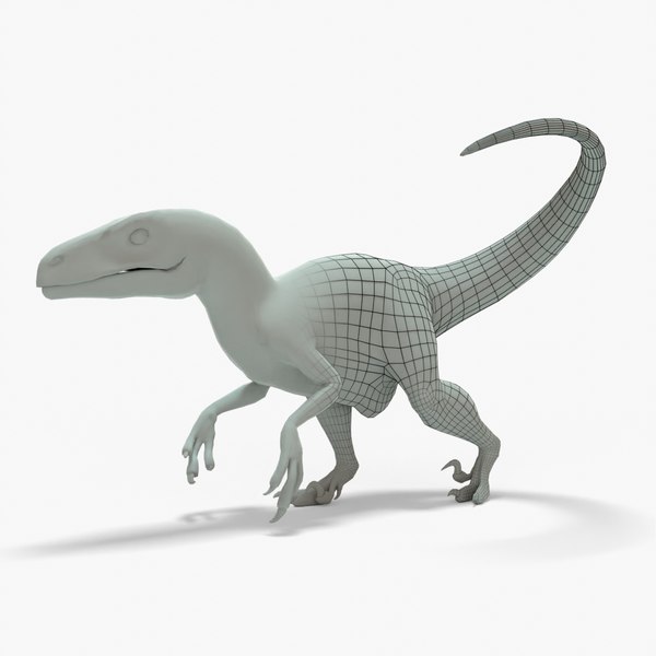 modelo 3d Utahraptor Rigged Basemesh - TurboSquid 2099317