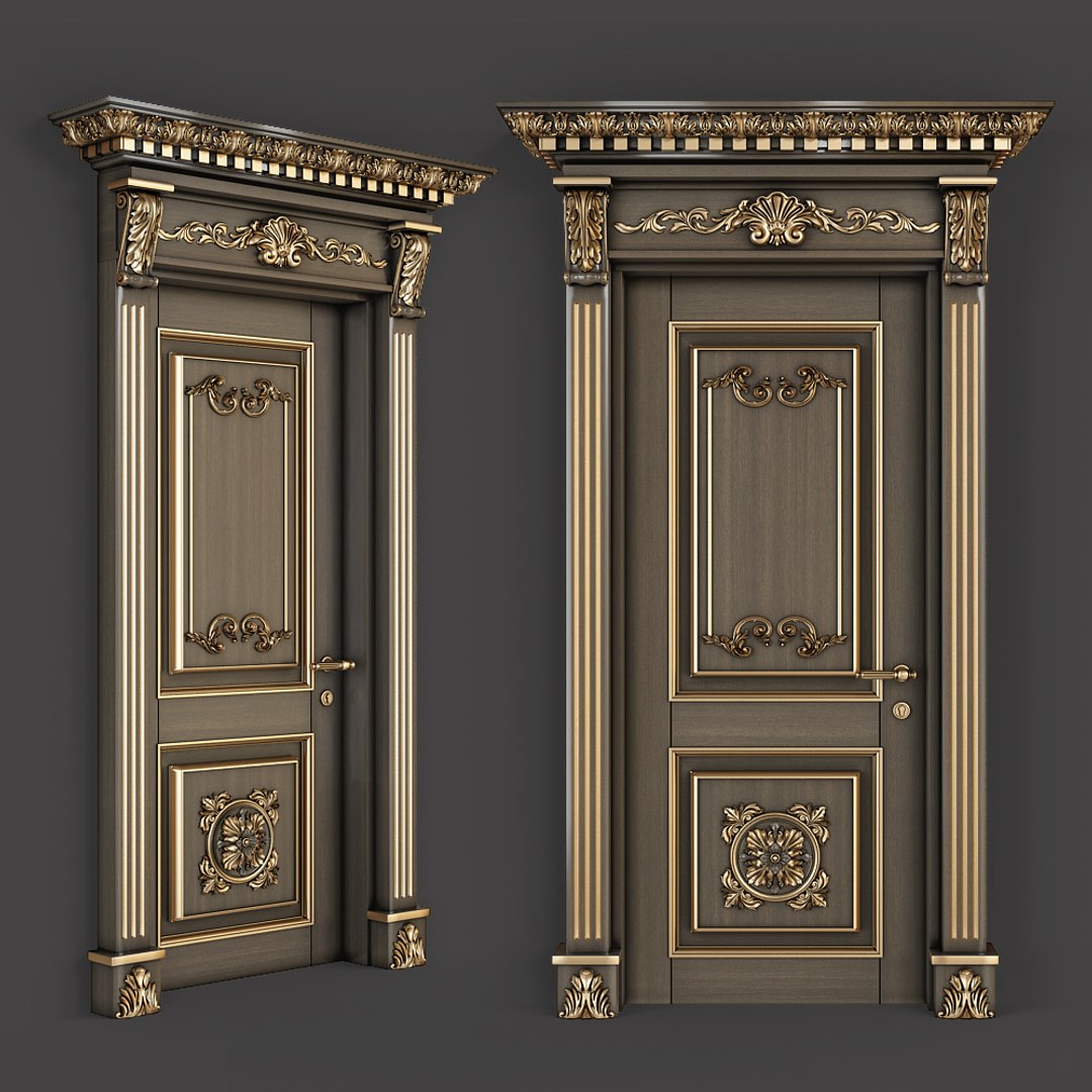 3D Door Classic Model - TurboSquid 1466479