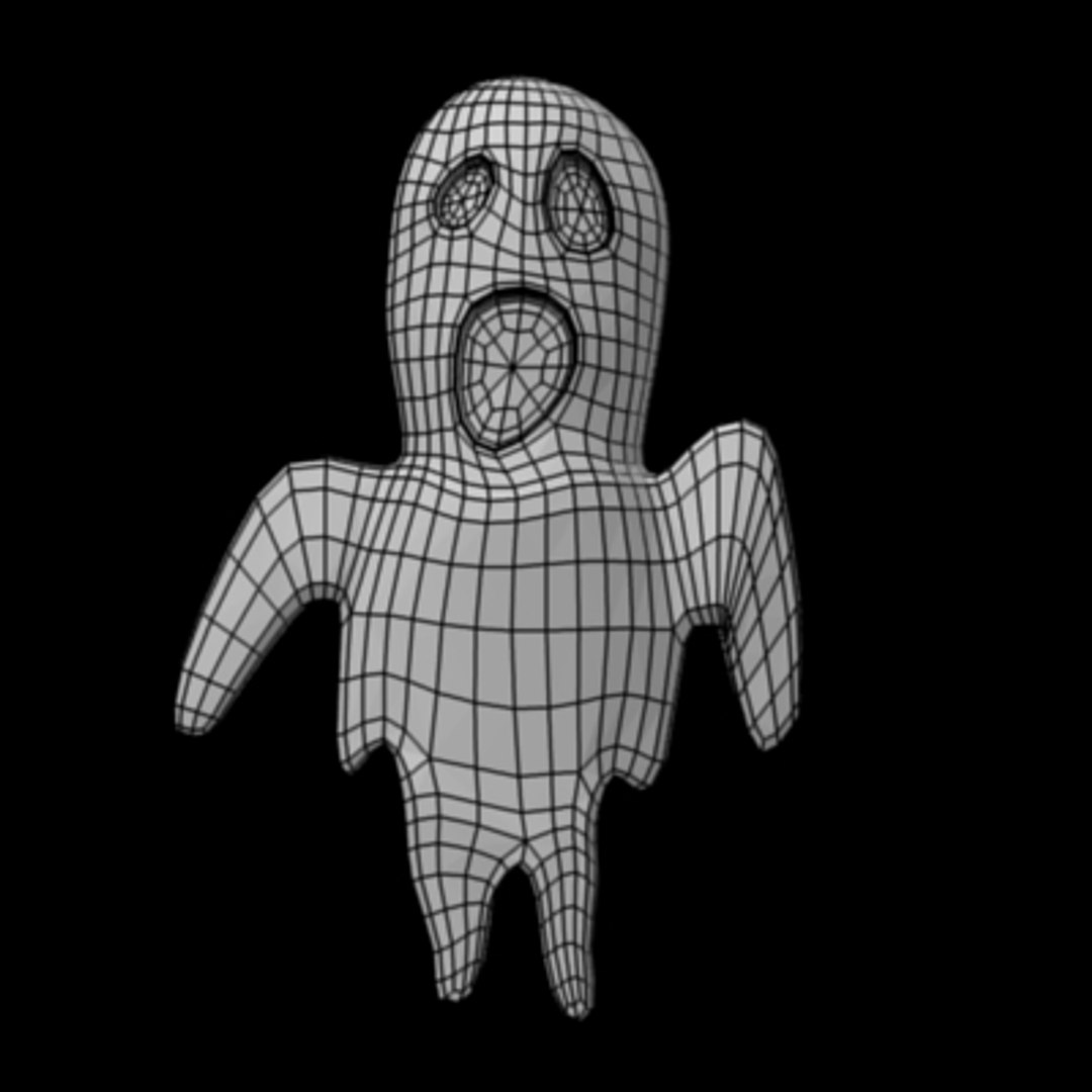 Ghost Cartoon 3d Model