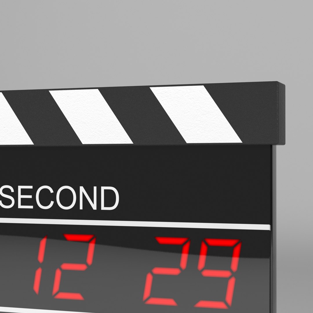 3ds max digital clapperboard