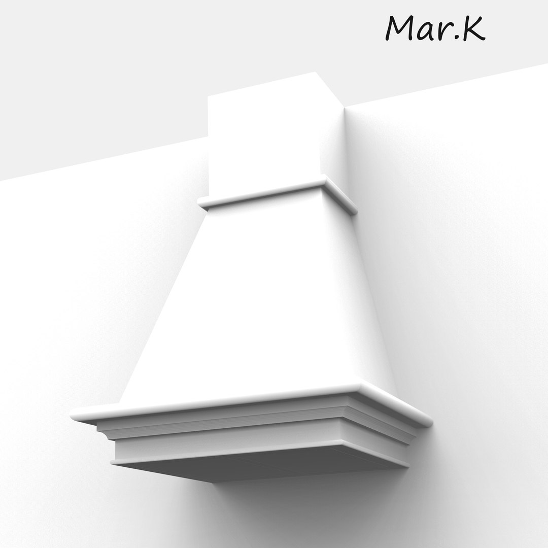 3d kitchen hood faber ranch model