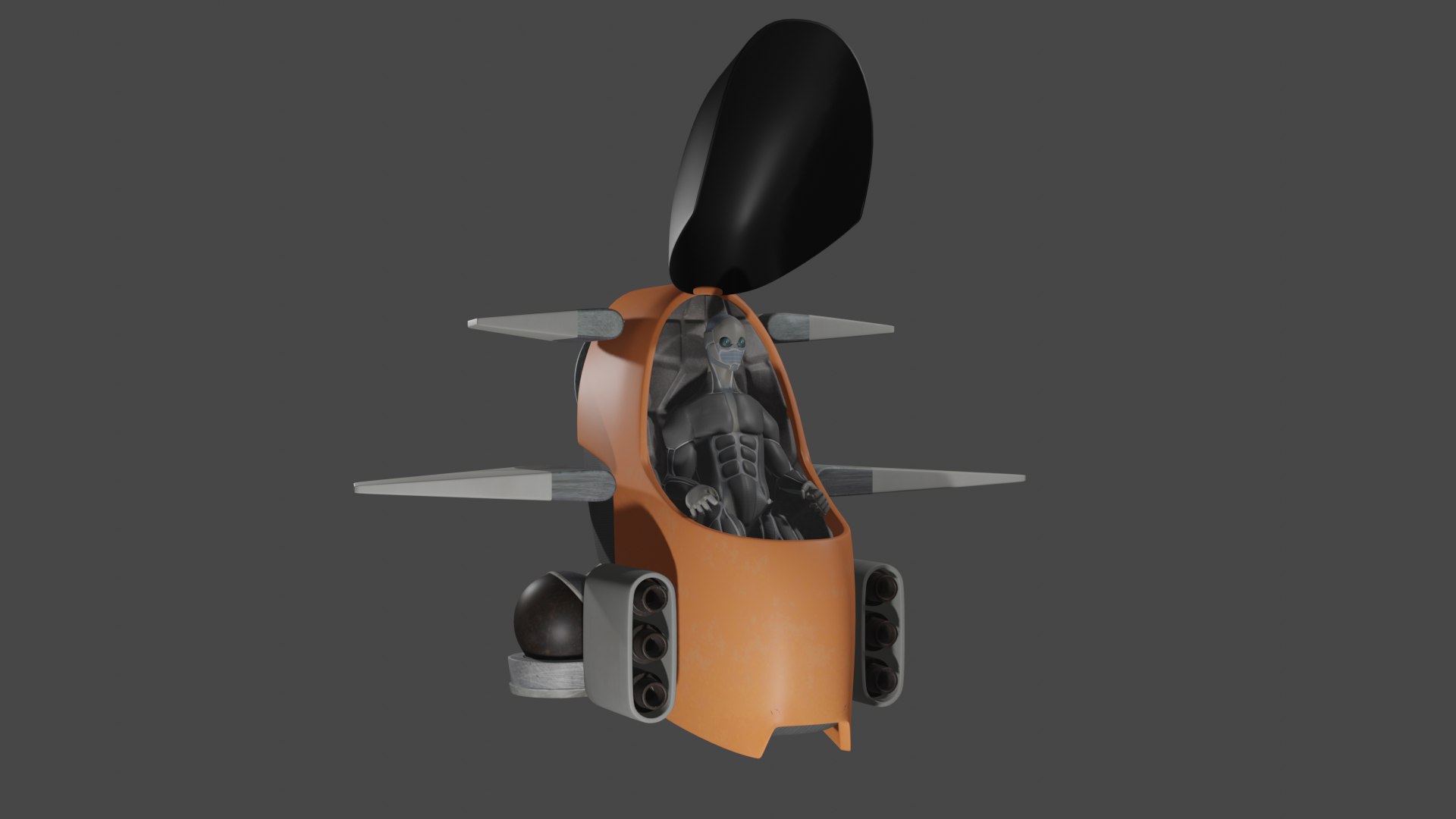 Android Fighter Pod 3D Model - TurboSquid 2162931