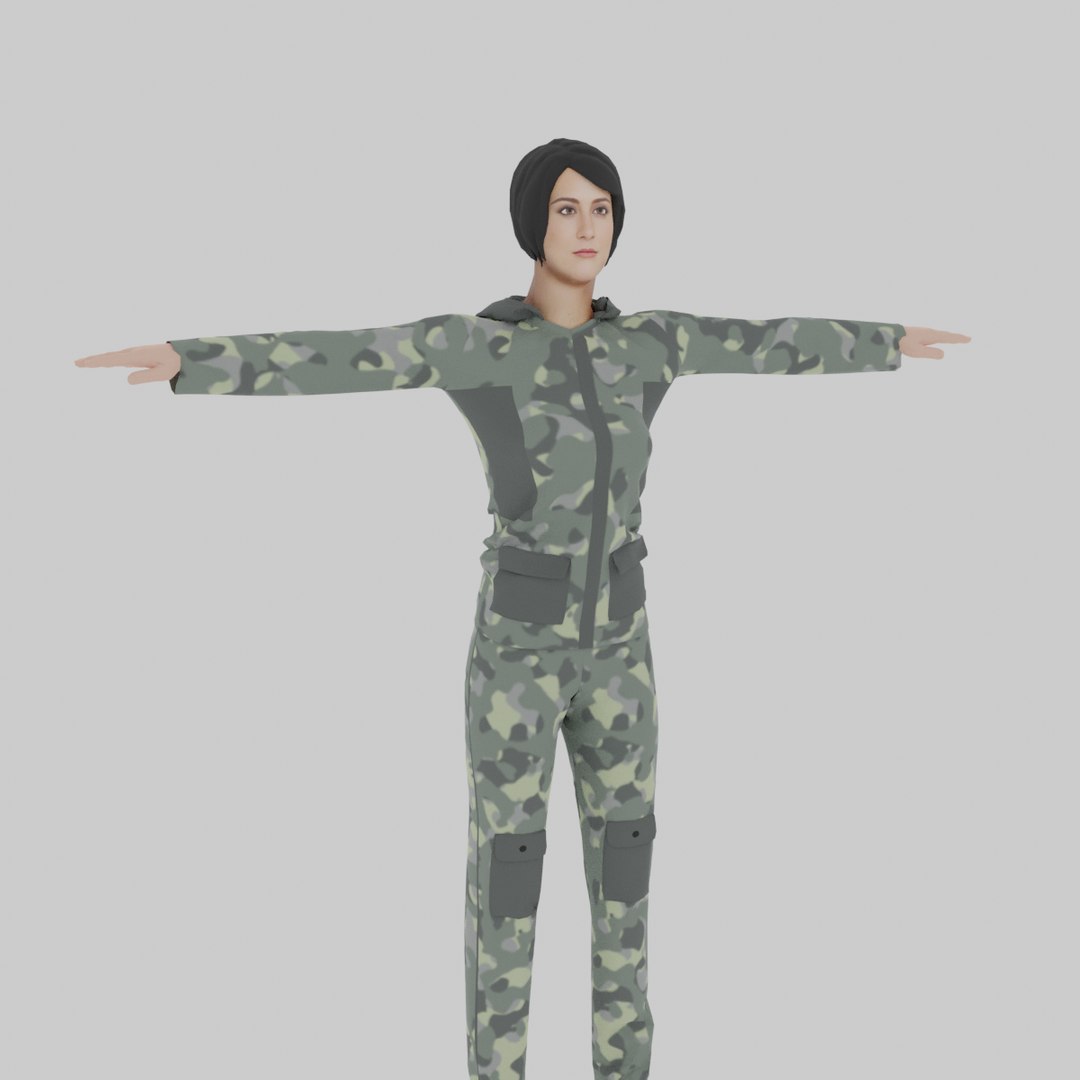 Woman Hunter 3D Model - TurboSquid 2021650