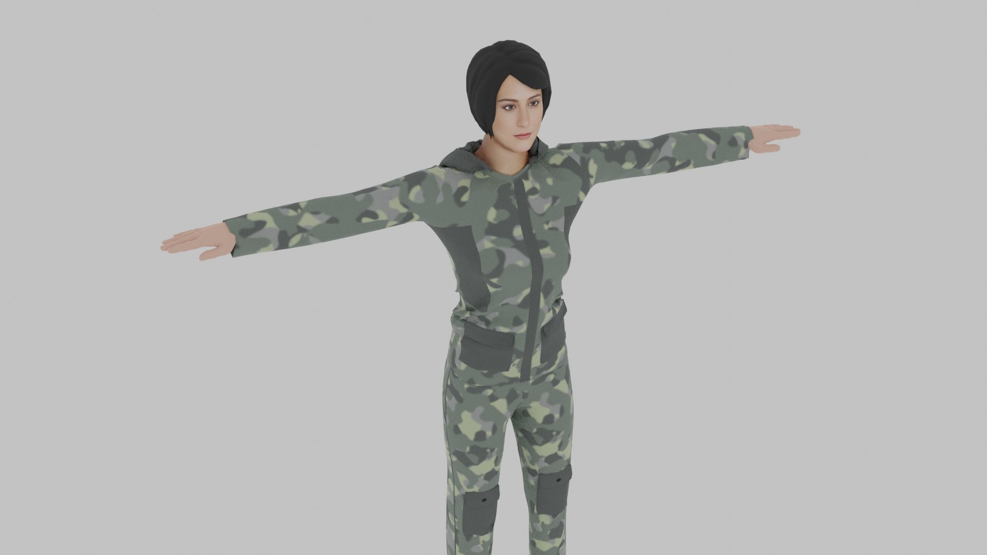 Woman Hunter 3D Model - TurboSquid 2021650