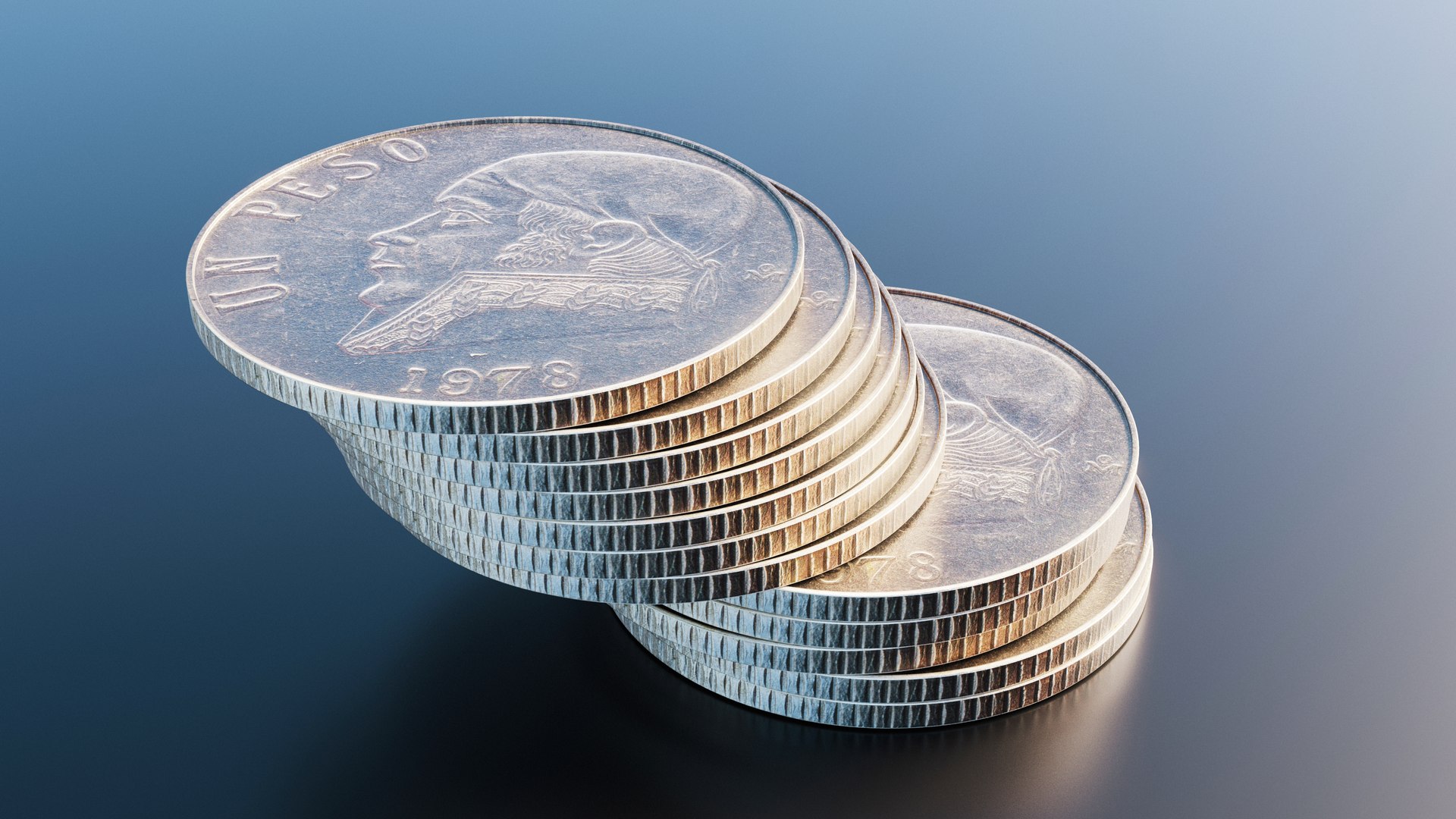 Mexican One Peso Coin 3D Model - TurboSquid 2404651