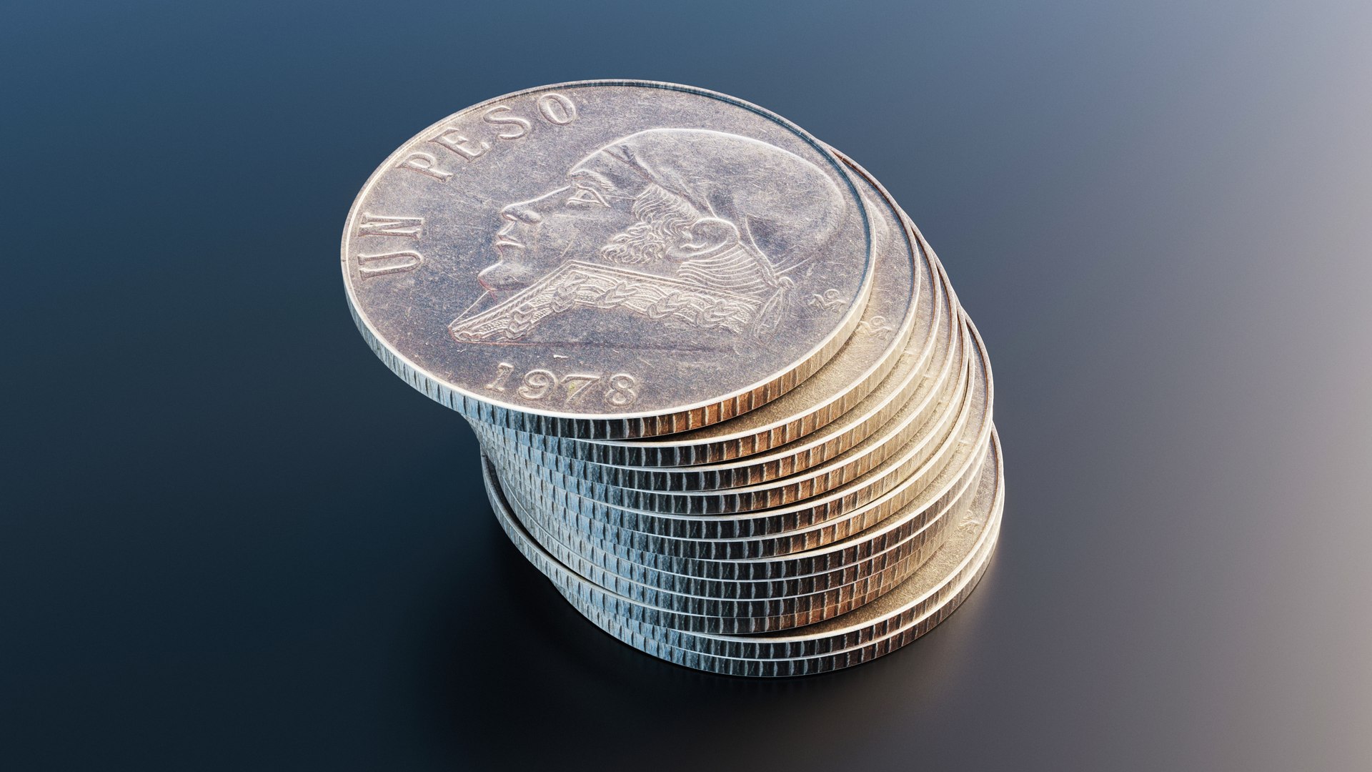 Mexican One Peso Coin 3D Model - TurboSquid 2404651
