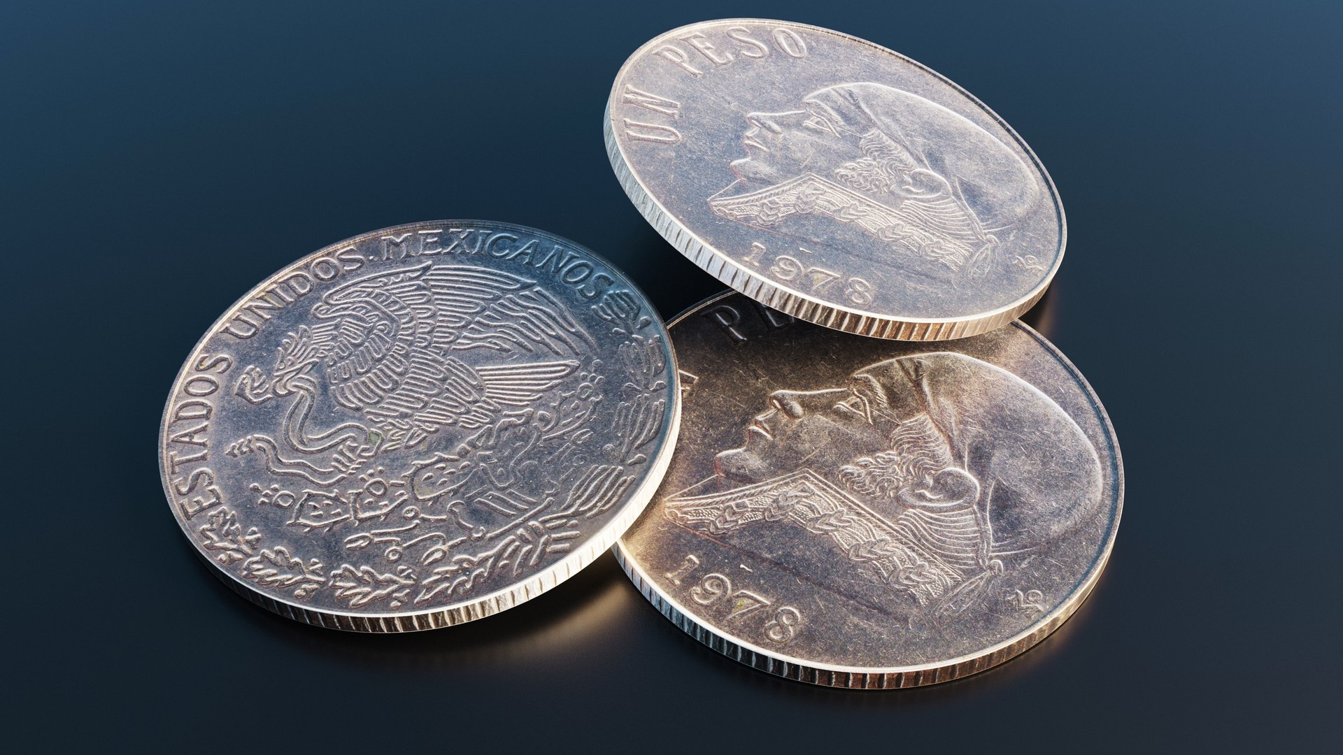 Mexican One Peso Coin 3D Model - TurboSquid 2404651