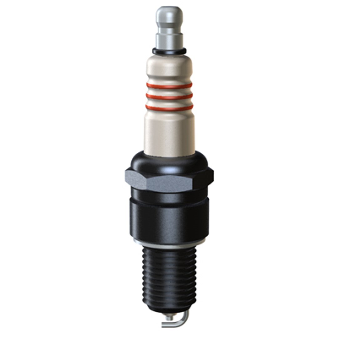 3d model of spark plug