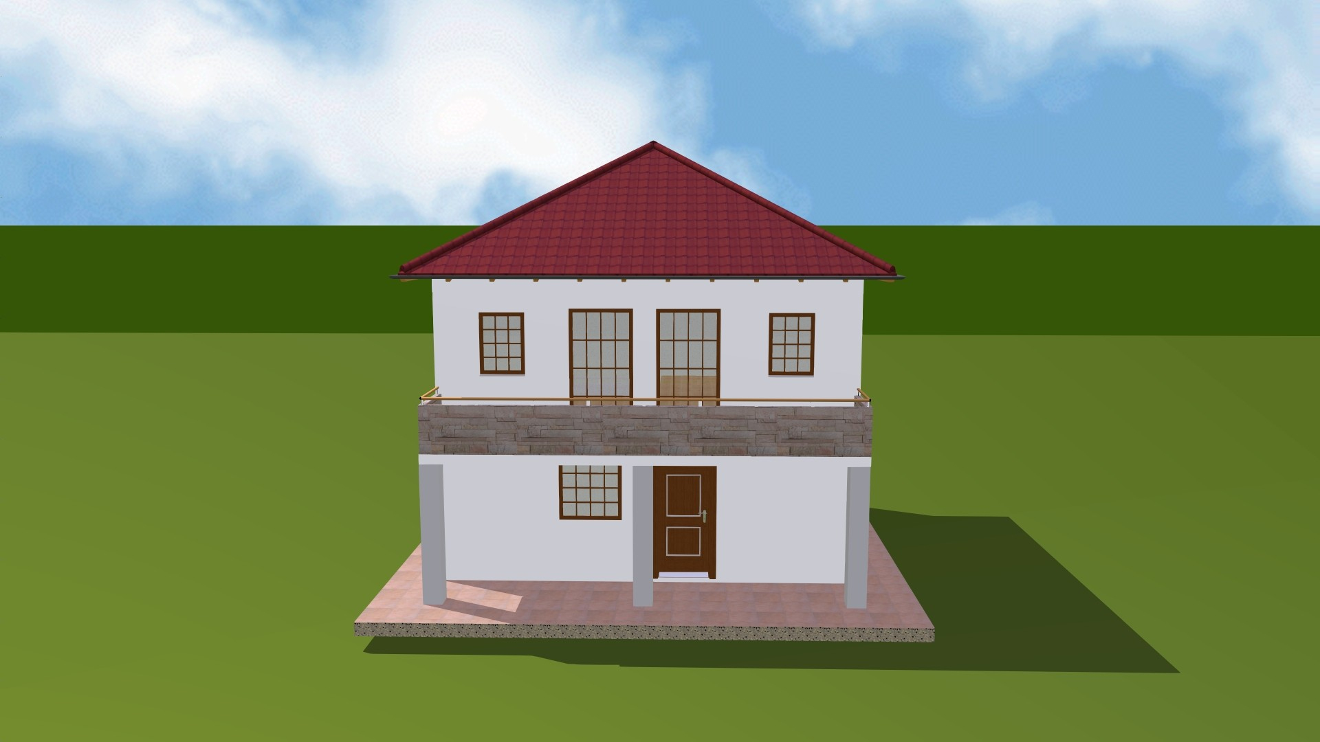3D House 7 By Sonia Hidalgo Zurita 3ds Obj Stl Model - TurboSquid 2187219