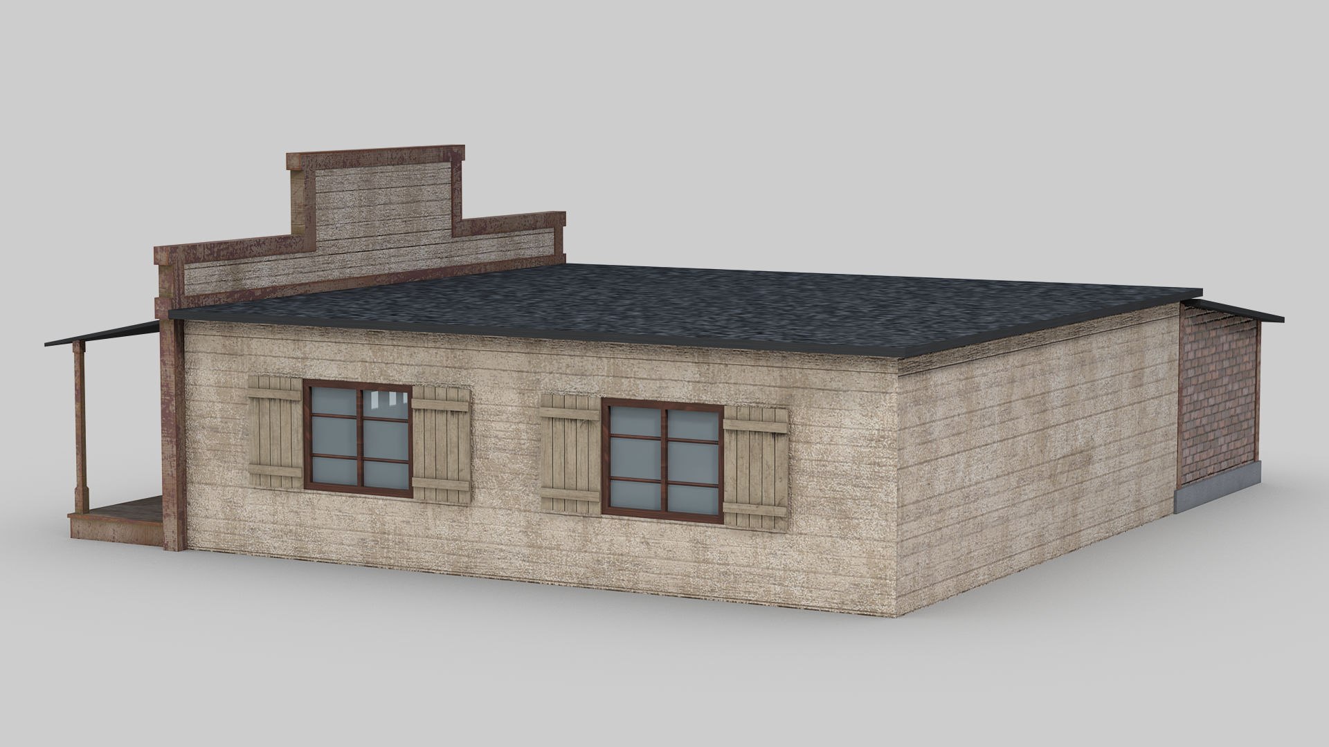 3D Wild West General Store Model - TurboSquid 2236607