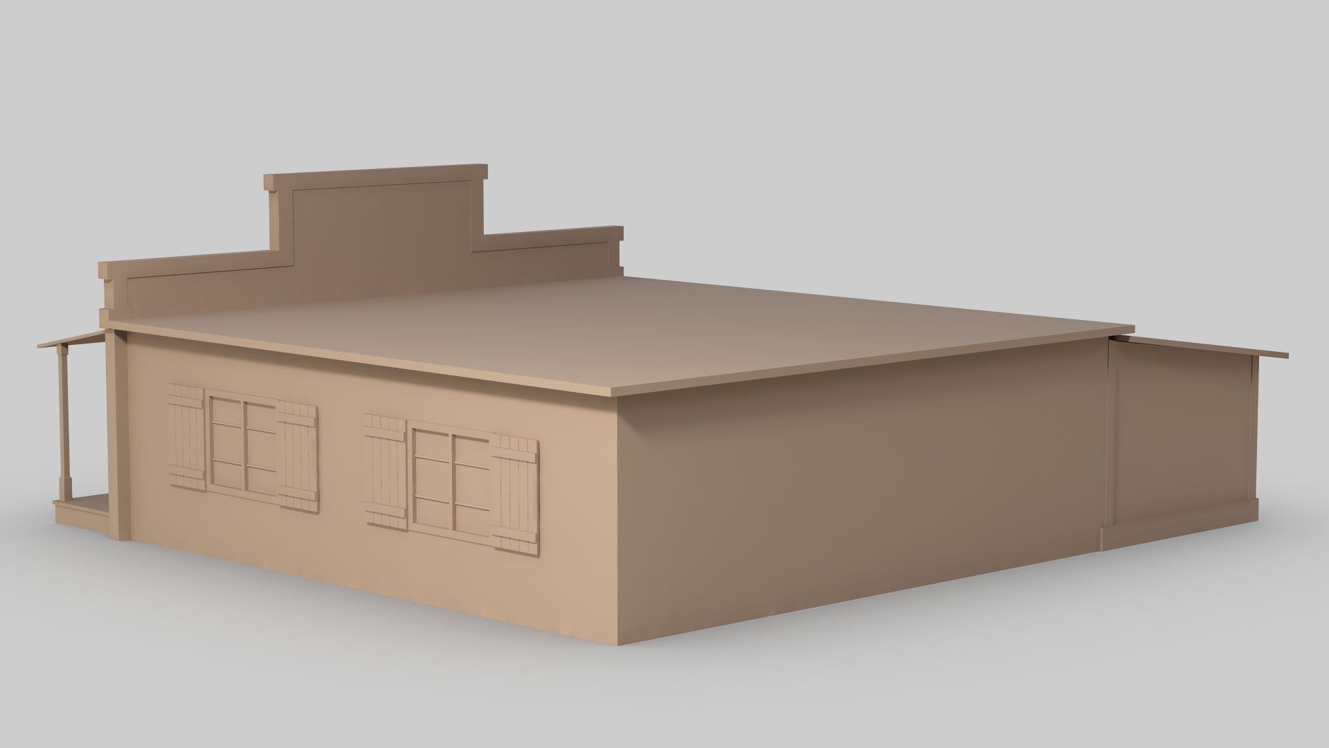 3D Wild West General Store Model - TurboSquid 2236607