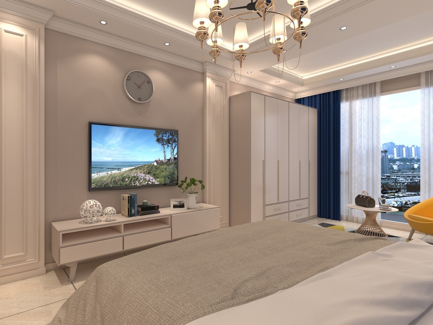 3D Bedroom Scene 3D Model - TurboSquid 2008662