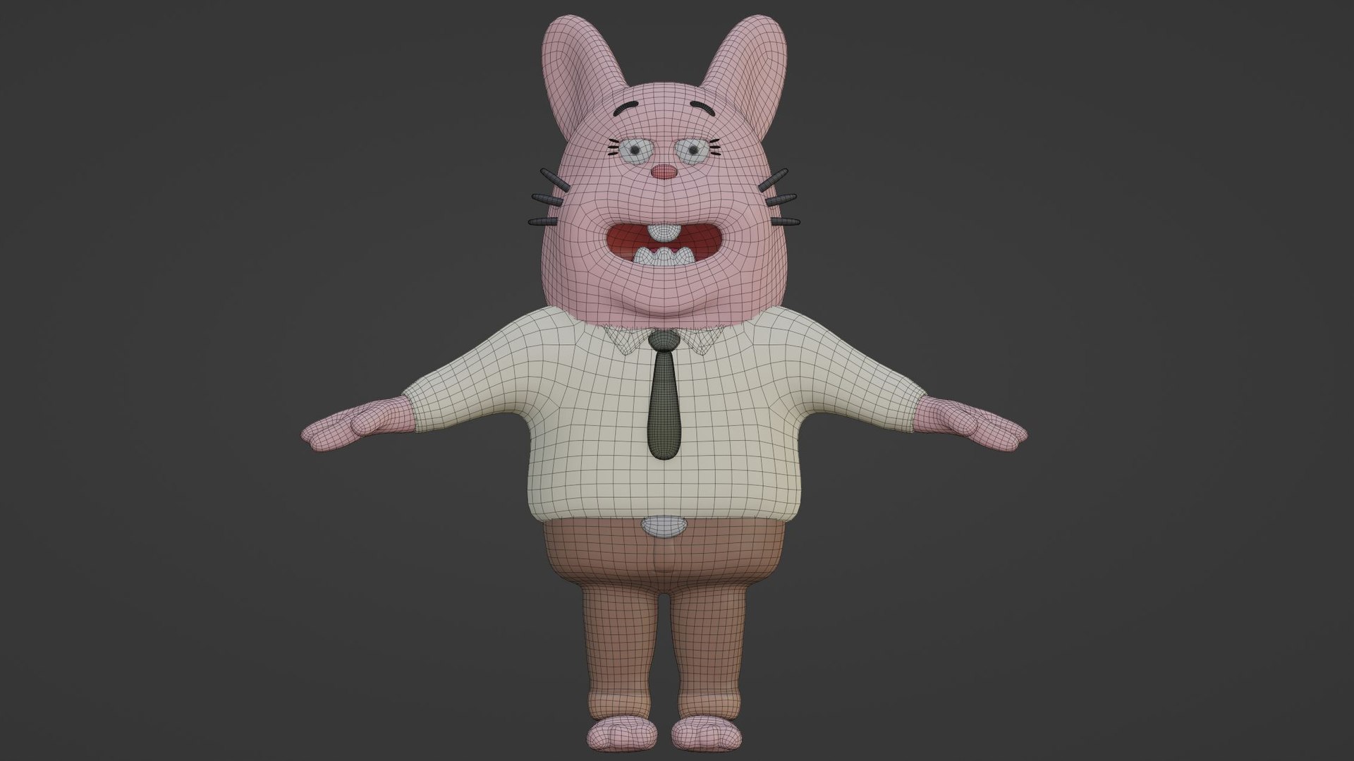 Richard Watterson Rigged 3D Model - The Amazing World Of Gumball 3D ...