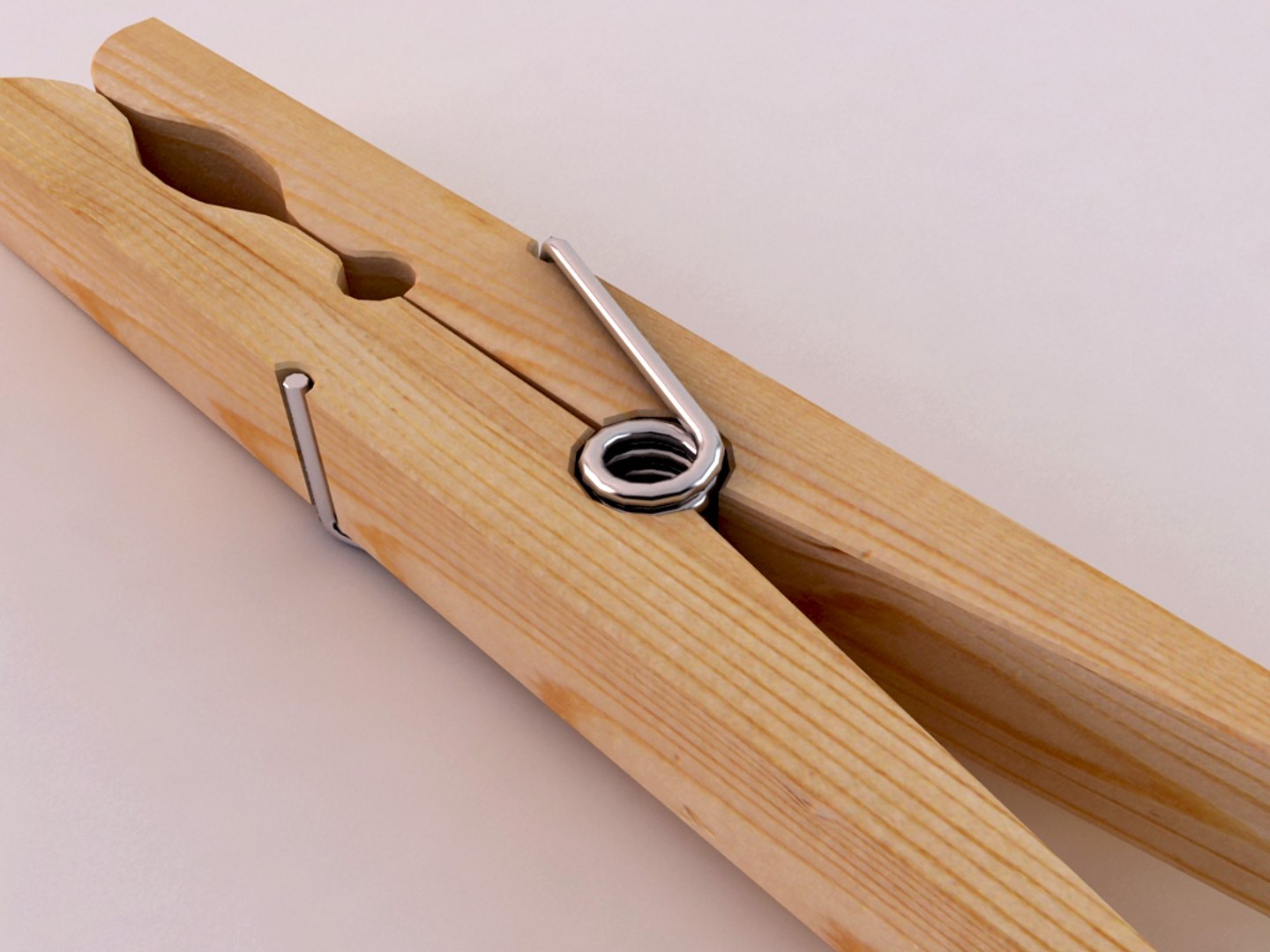 Wooden Pegs 3d Model