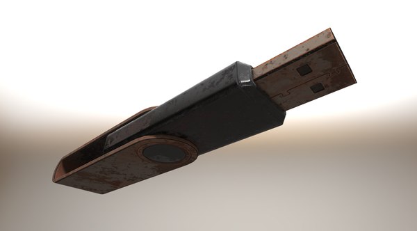 3d usb-stick pbr high-poly