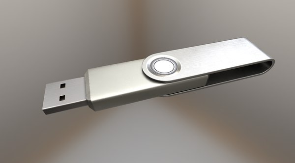 3d usb-stick pbr high-poly