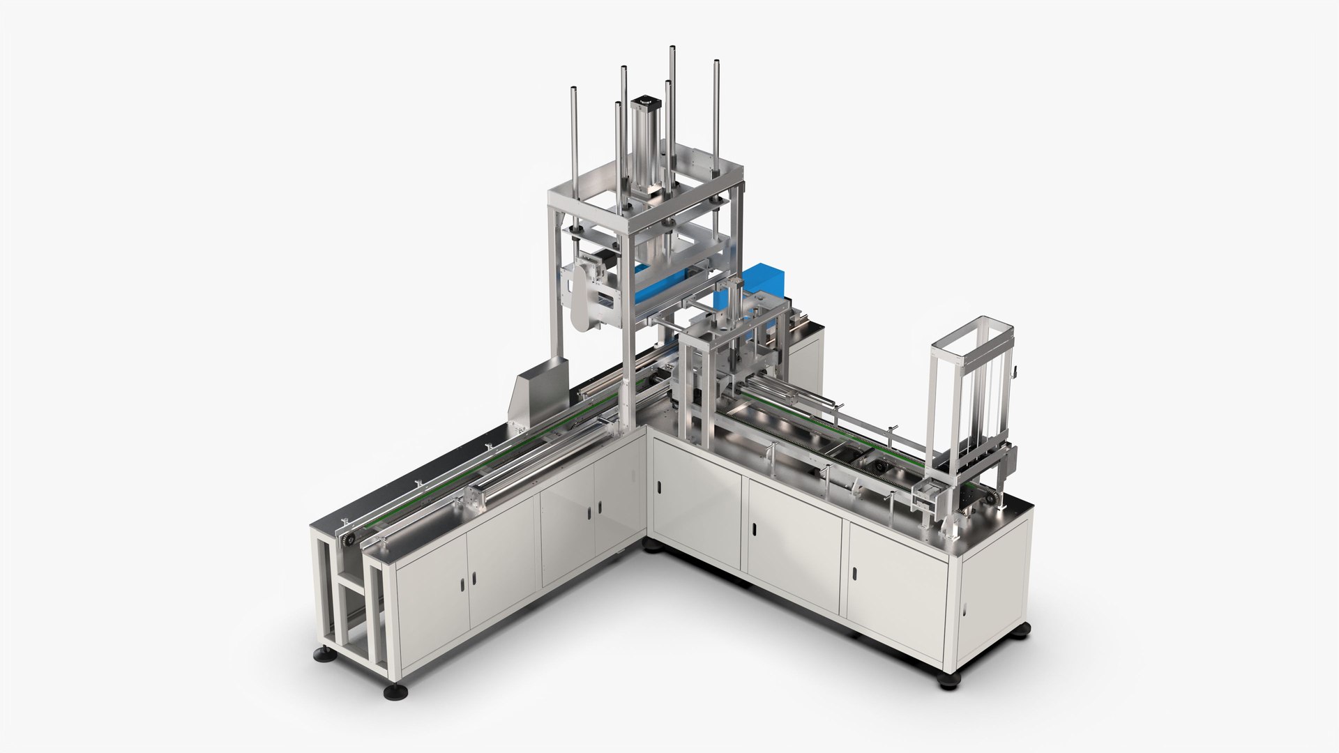 3D Automatic Battery Dispensing And Capping Assembly Line - TurboSquid ...