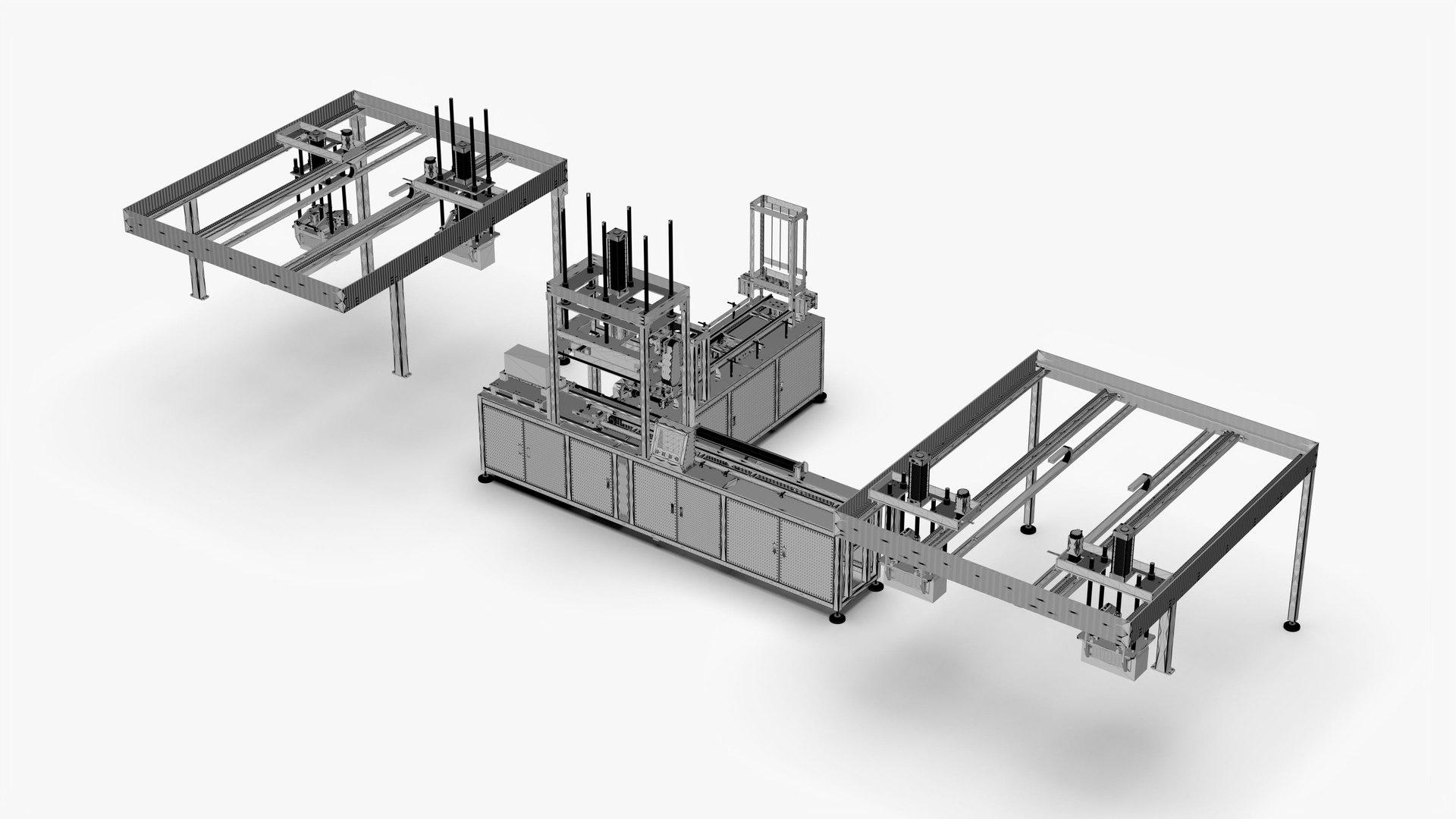 3D Automatic Battery Dispensing And Capping Assembly Line - TurboSquid ...