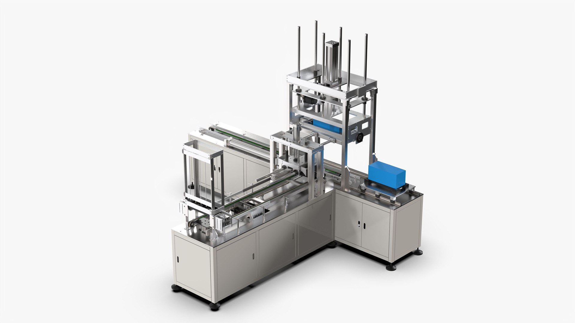 3D Automatic Battery Dispensing And Capping Assembly Line - TurboSquid ...