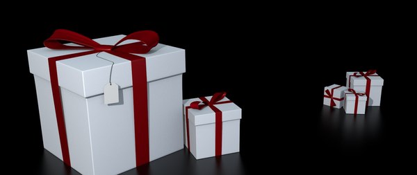 3d model gift boxe