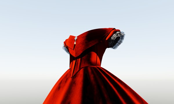 Free Mid Victorian Evening Gown 3D model - TurboSquid 1966815