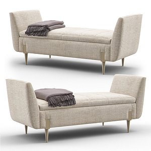 3D ottilie ottoman bench model - TurboSquid 1484805