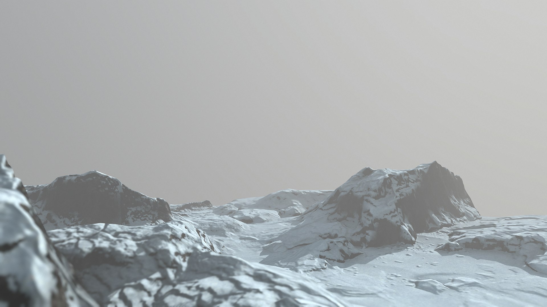 Snow Terrain 3D Model - TurboSquid 1406533