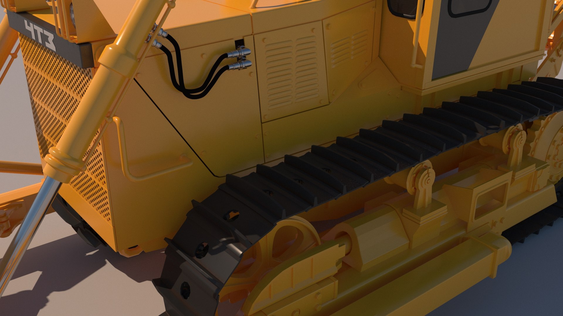 3D Bulldozer ChTZ 10M Model - TurboSquid 1983090